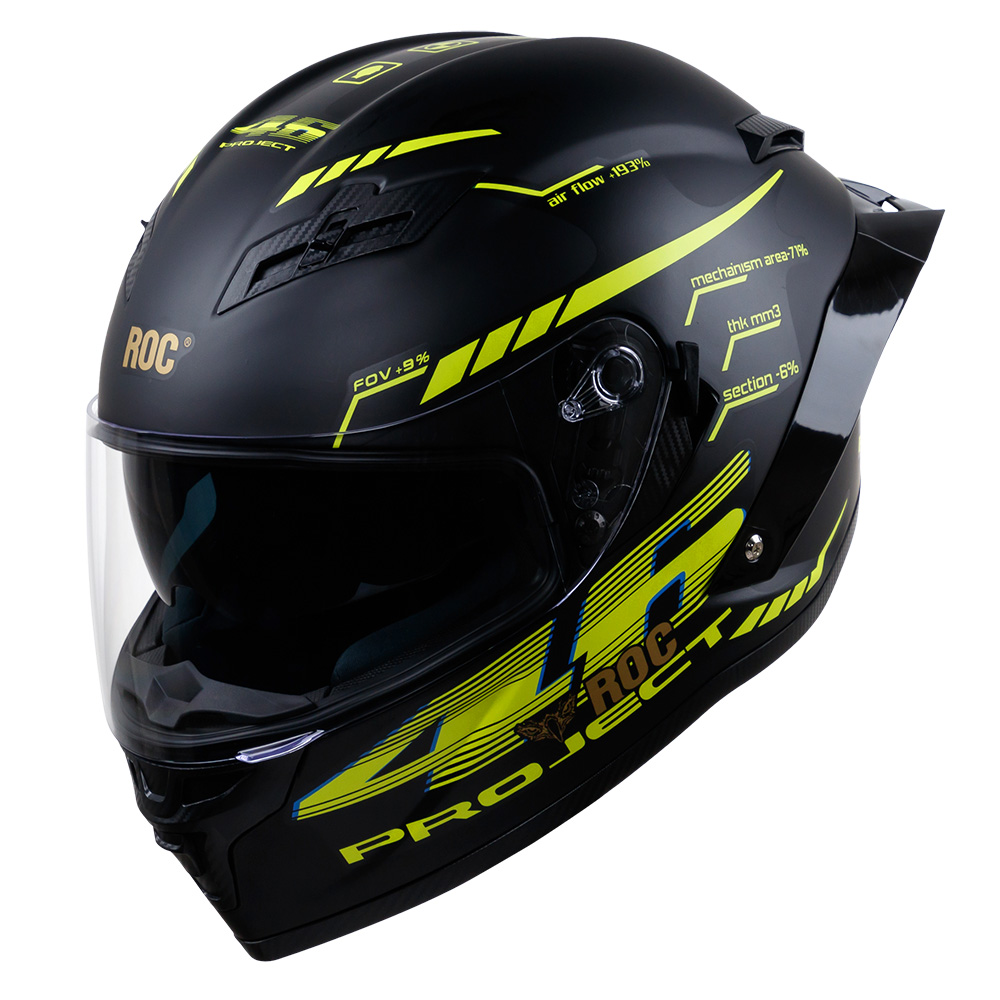 Mũ bảo hiểm Fullface ROC R03 V3 mờ